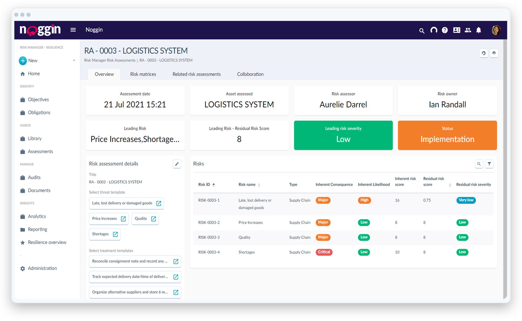 Award-winning Operational Risk Management Software | Noggin Resilience